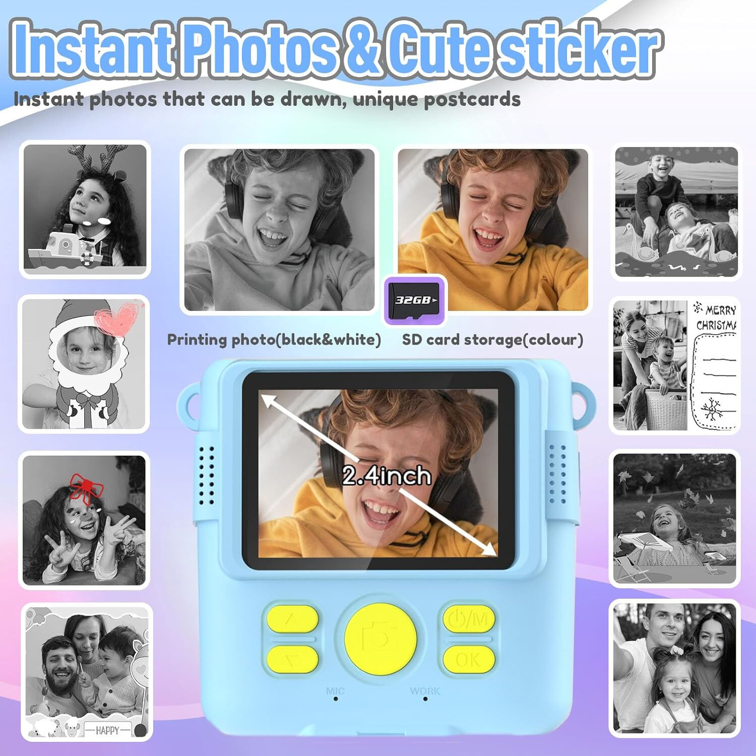 Factory Direct High Quality China Wholesale 10mp Instant Print Kids ...