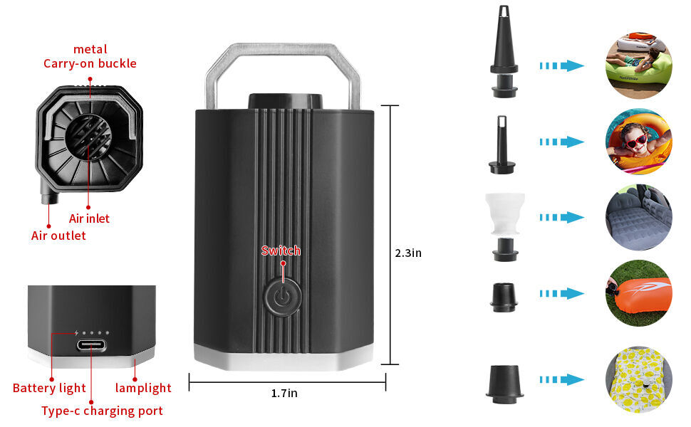 Bulk Buy China Wholesale Manufacturer Mini Air Pump Portable Travel Usb ...