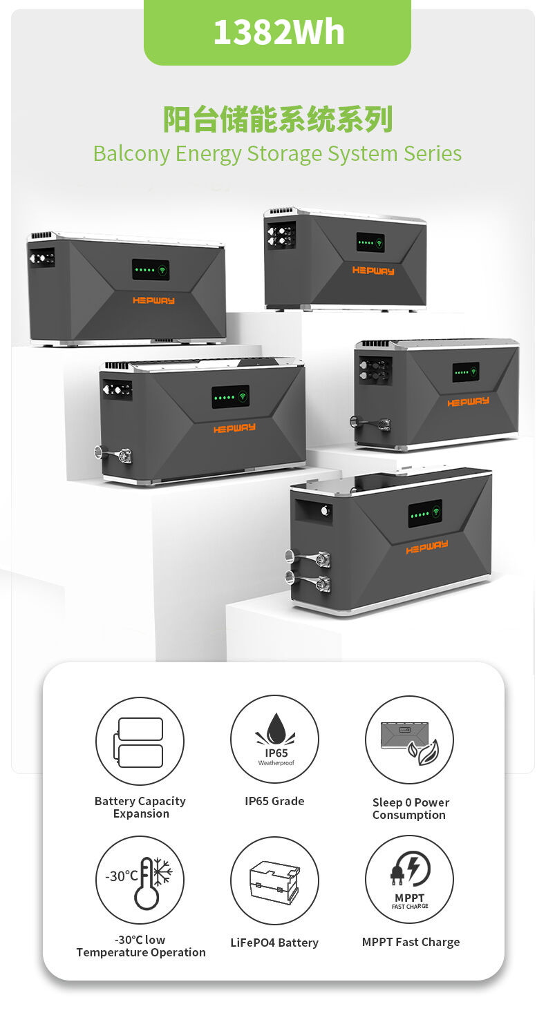 Home Balcony Energy Storage Systems With Built-in Pv-hub Mppt 51.2v27ah ...
