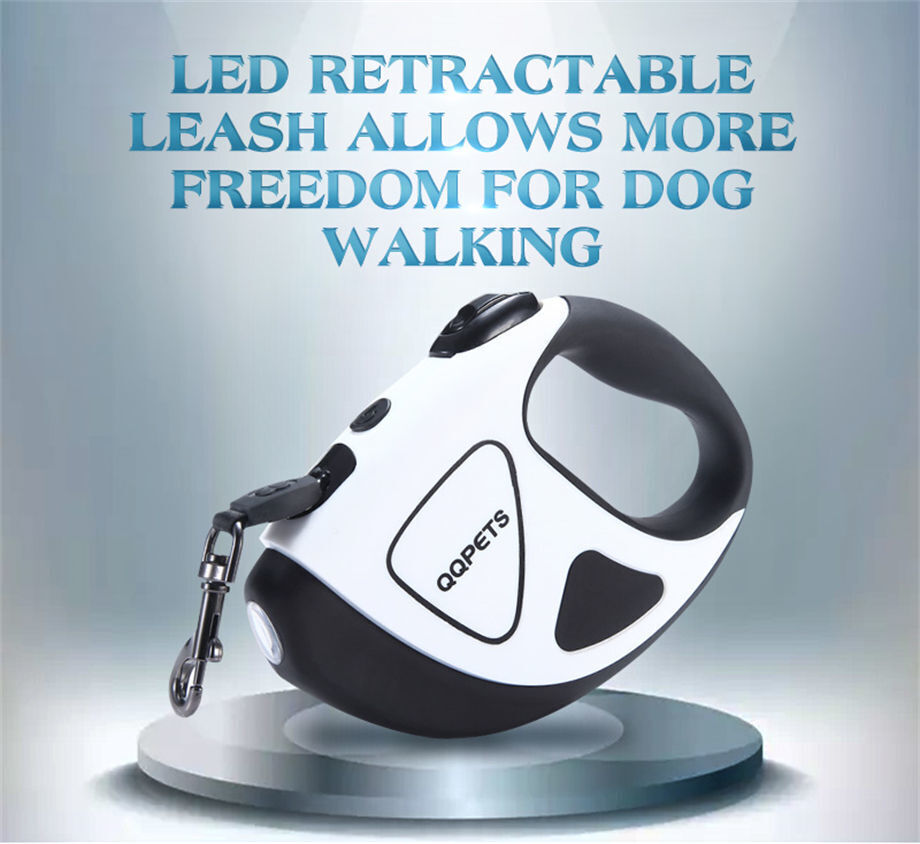 Dog Leash With Light Flashlight 16 Ft Dog Safety Walking Lighted Led ...