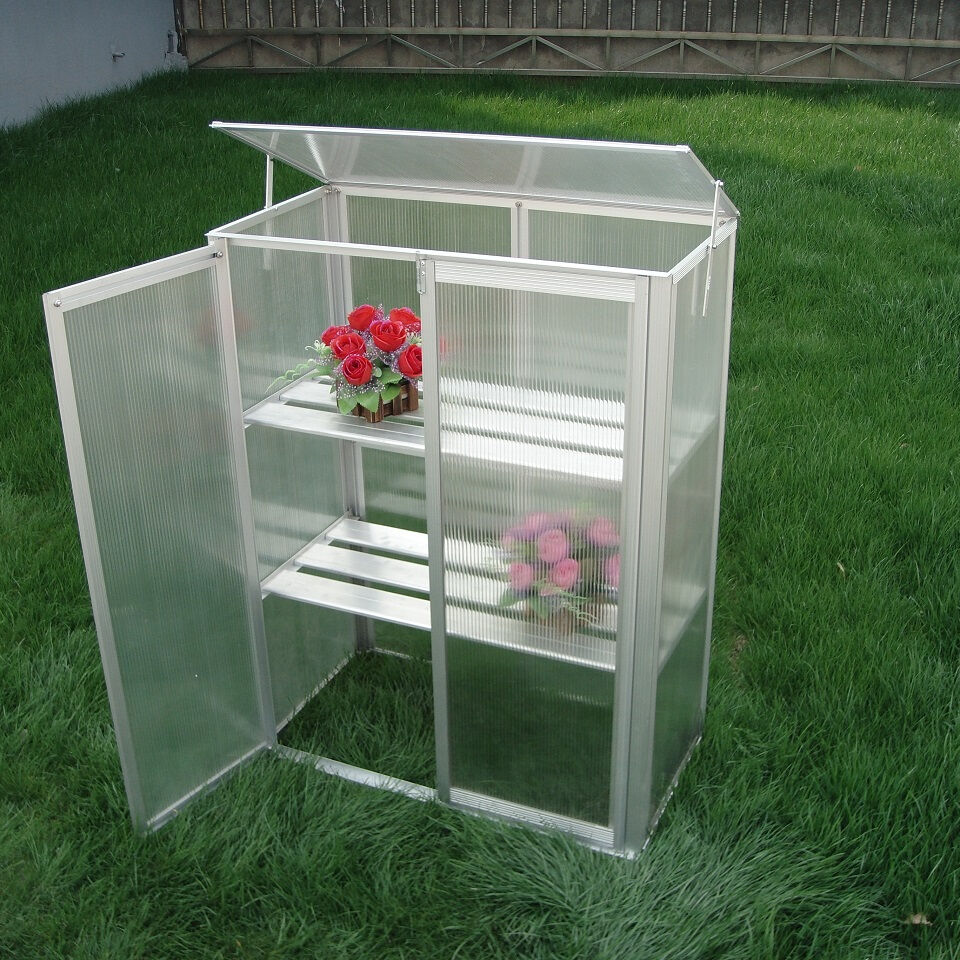 Easy Assembly Mini Greenhouse, Balcony Greenhouse, Indoor Aluminium ...