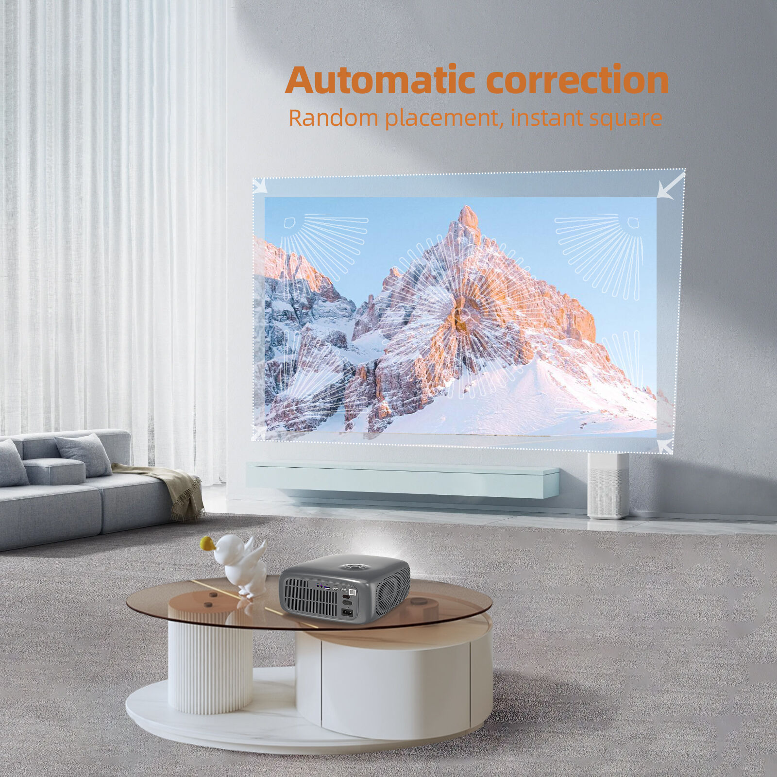 Proyektor Baru 2024, Kecerahan Tinggi 4k 5000 Lumens 1080p Android Wifi ...