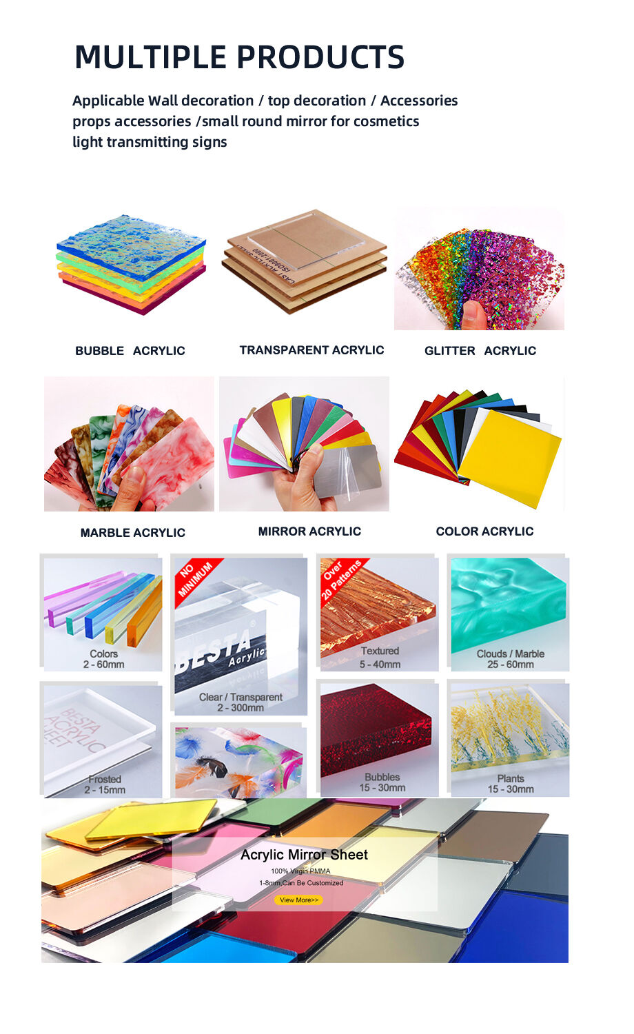 Buy Wholesale China Oem China Supplier Patterned Plexiglass Acrylic ...