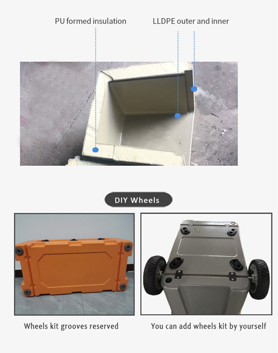 Buy Wholesale China Factory Price Orange Rotomolded Cooler Ice Box For ...