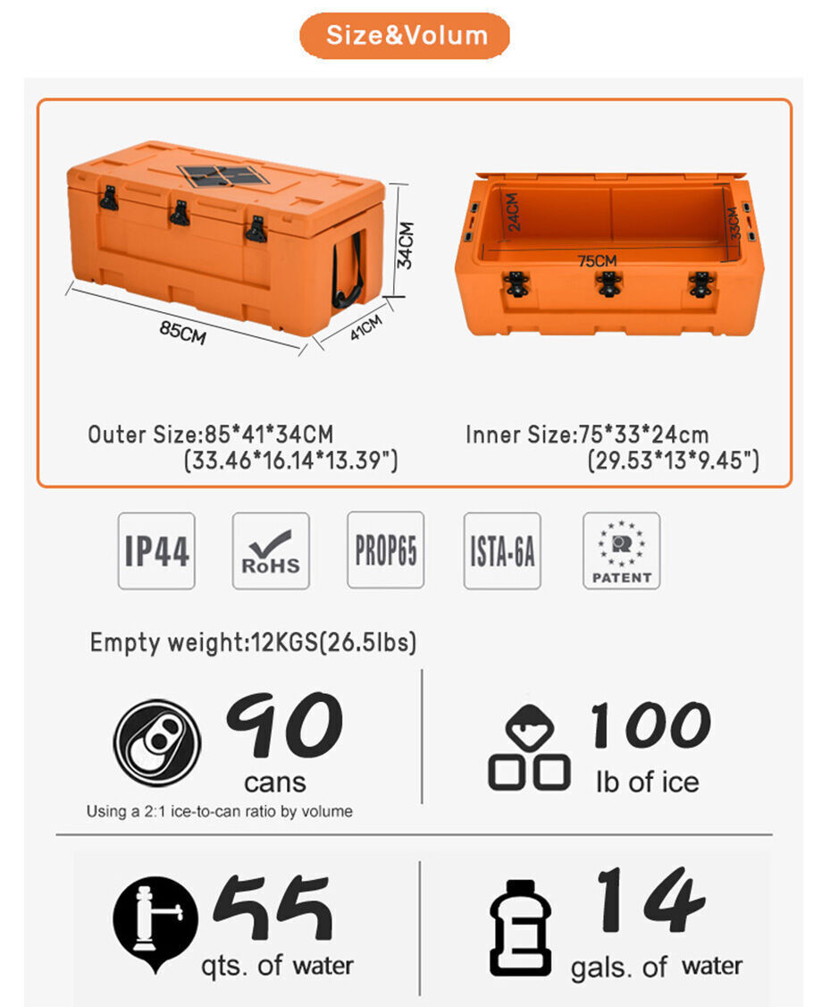 Buy Wholesale China Factory Price Orange Rotomolded Cooler Ice Box For ...