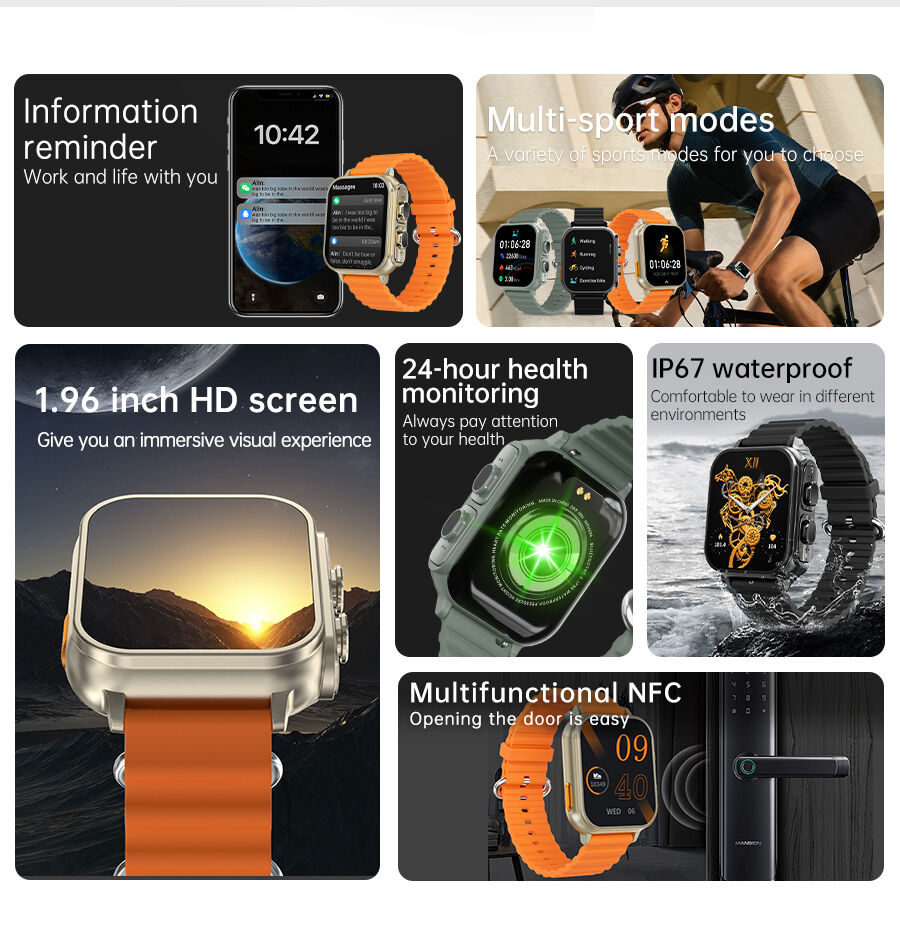 High Quality Ultra Smart Watch Tws Earbuds Bracelet Ce Rohs Smartwatch ...