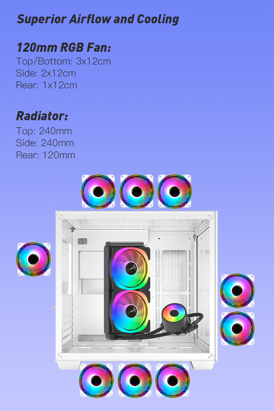 Factory Oem Gaming Pc Case With Infinity Tempered Glass And Usb 3.0 X 1 ...