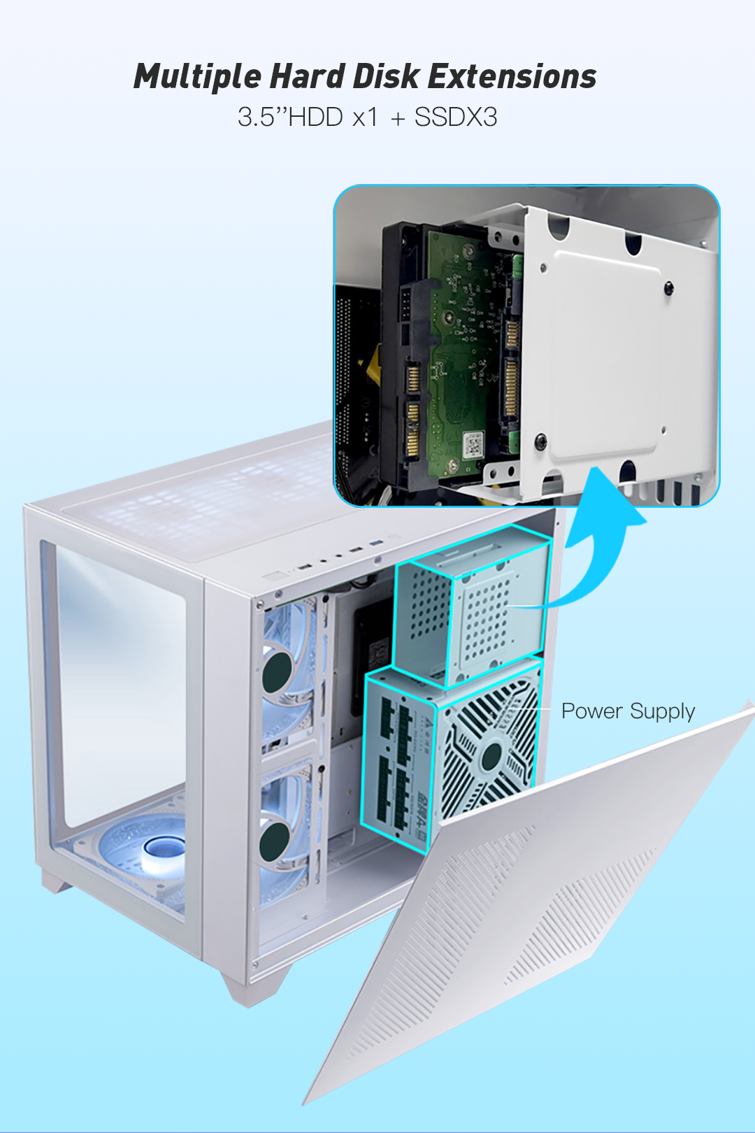 Factory Oem Gaming Pc Case With Infinity Tempered Glass And Usb 3.0 X 1 ...