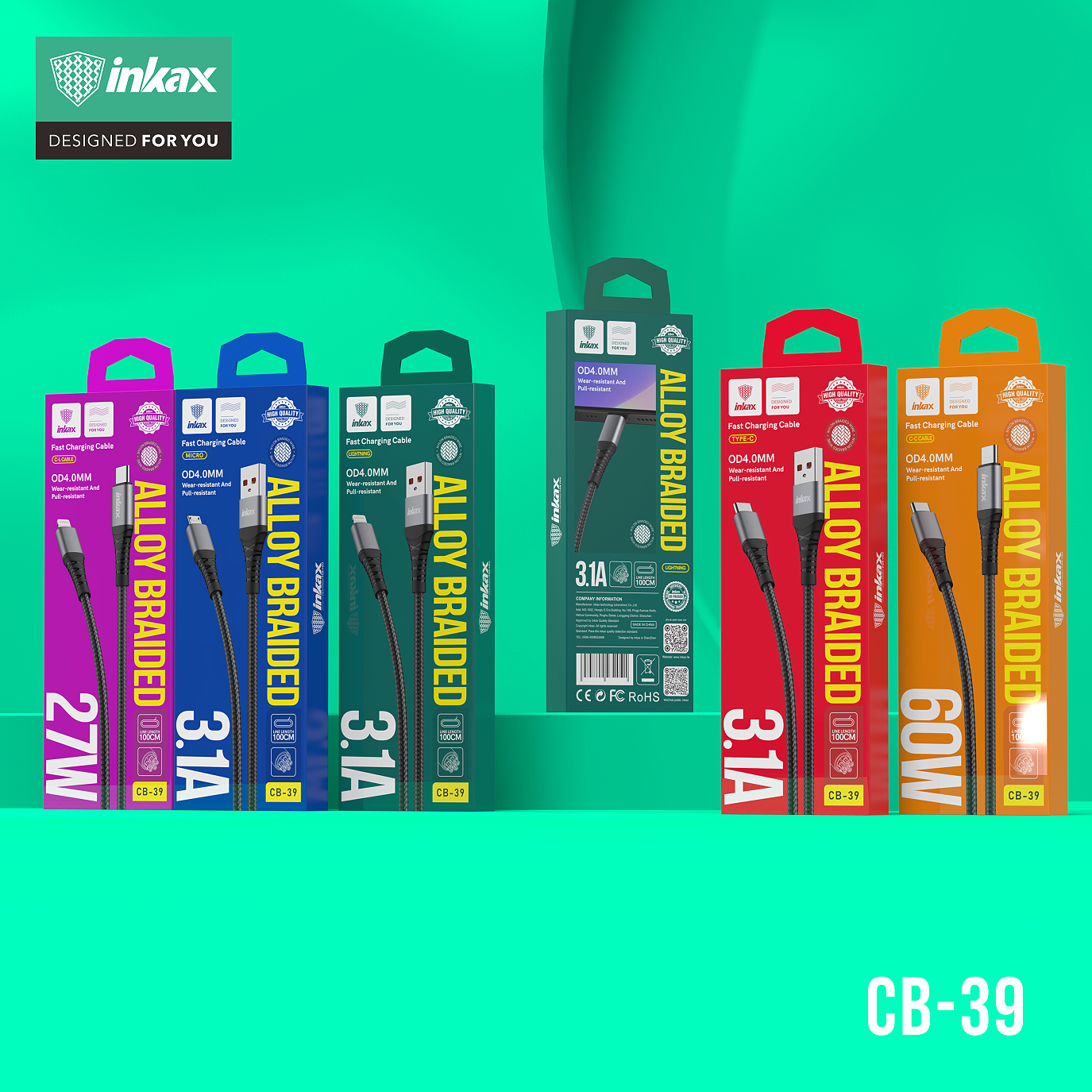 Factory Direct High Quality China Wholesale Inkax 2.4a Fast Charge Usb Cable Braid Micro Cable ...