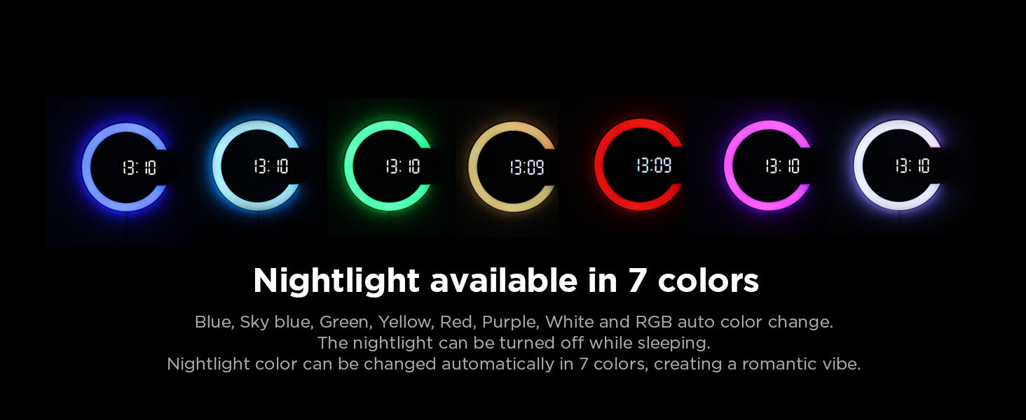 Buy Wholesale South Korea Moodlight Dual Mirror Clock, 7 Color ...