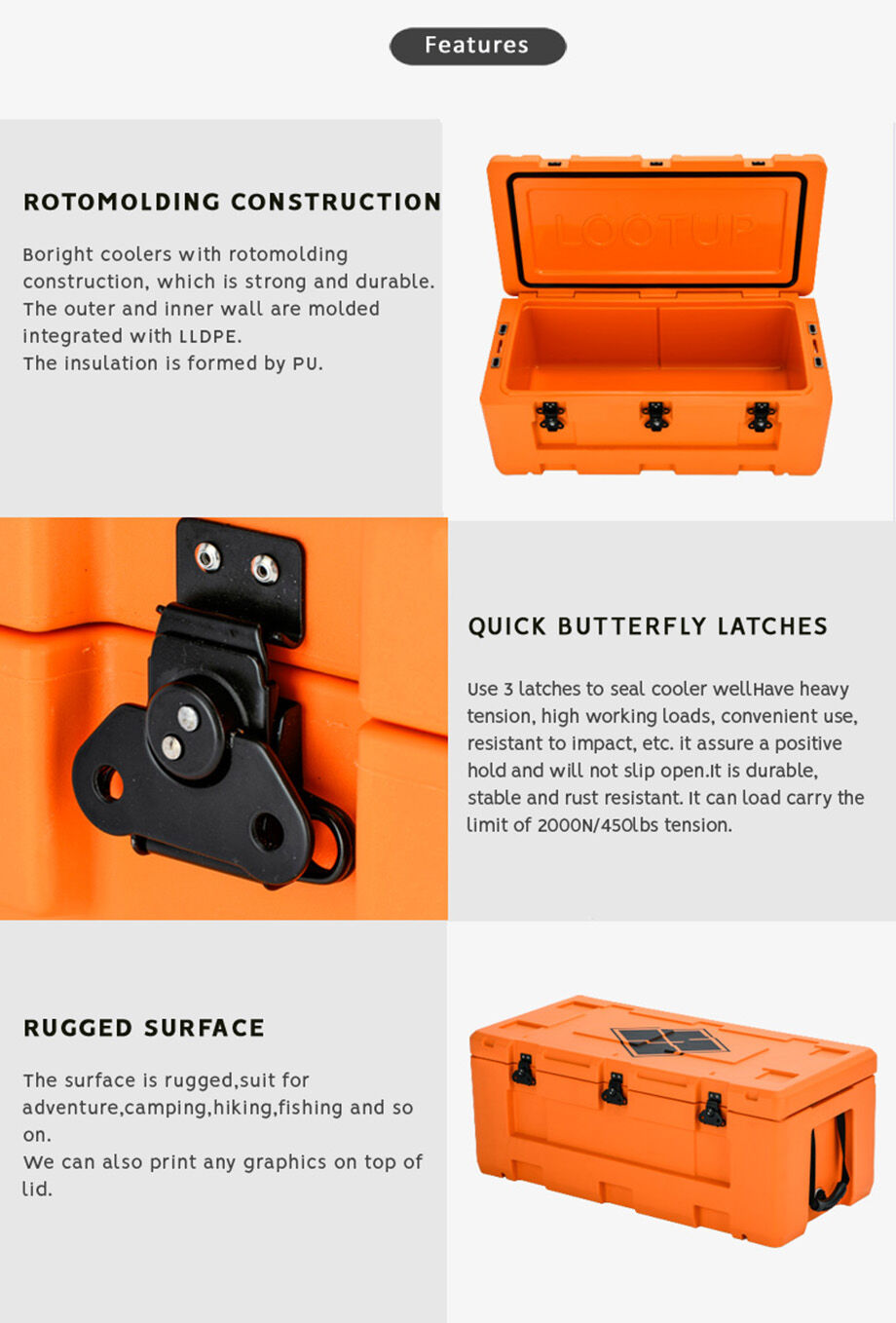 Source Factory Processing 55qt Orange Large Capacity Multi-functional ...