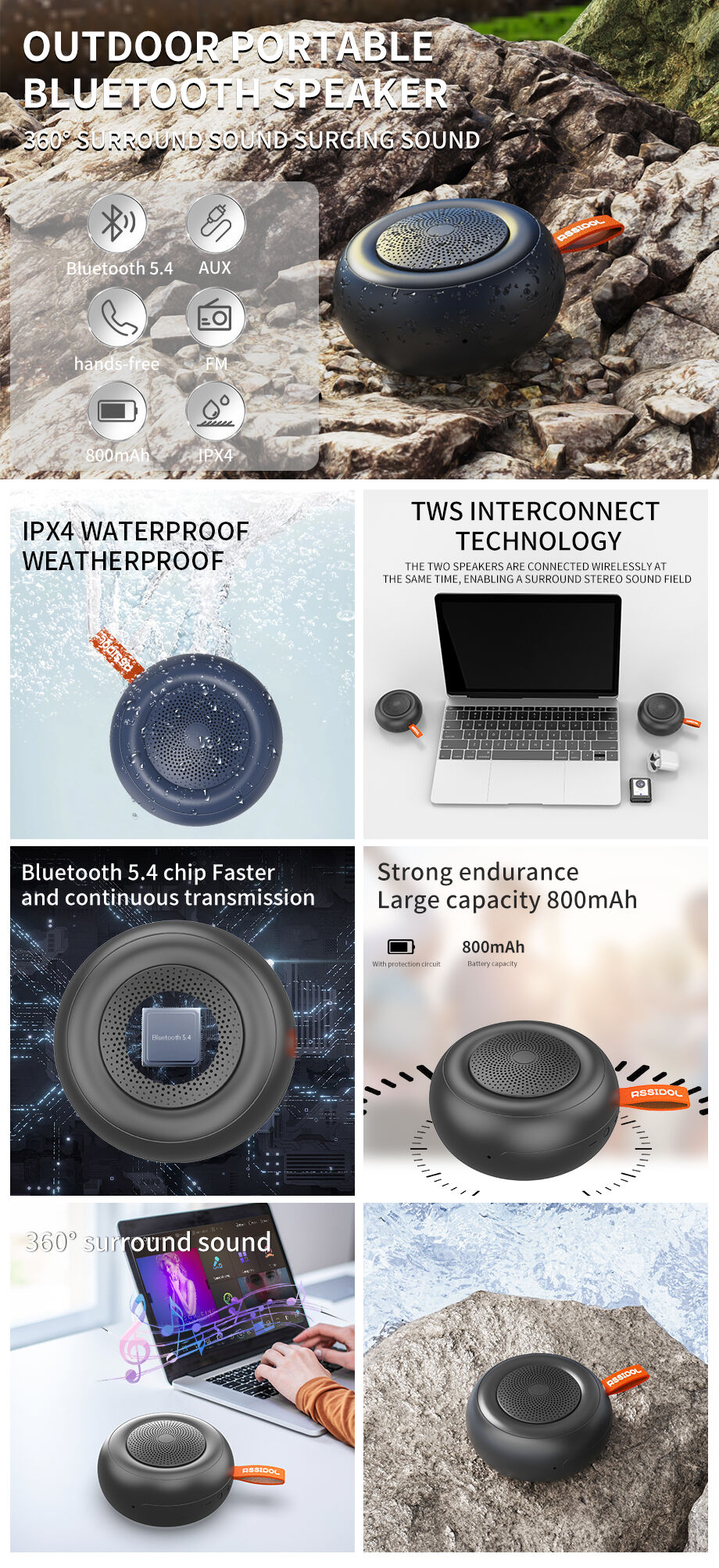 Bulk Buy China Wholesale Portable Bluetooth Speaker With Bass Amplifier ...