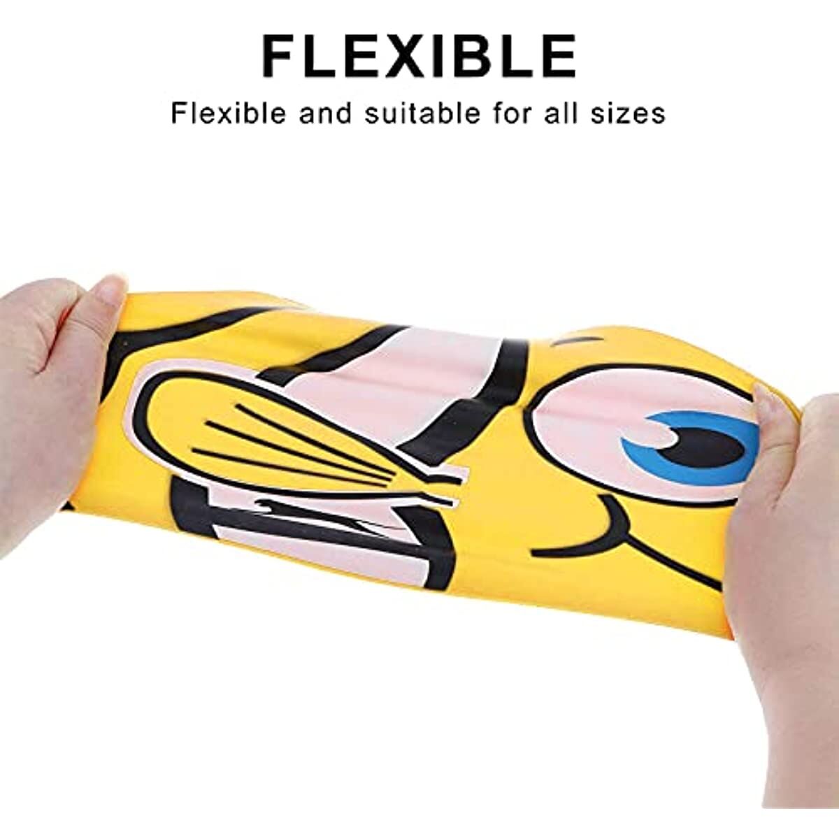 Silicone Kids Cartoon Fish Swim Caps Children Elastic Swimming Hats ...