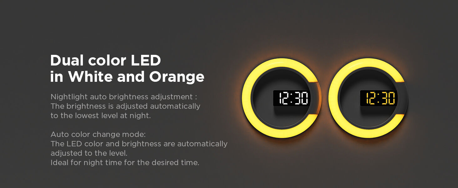 Buy Wholesale South Korea Moodlight Dual Mirror Clock, 7 Color ...