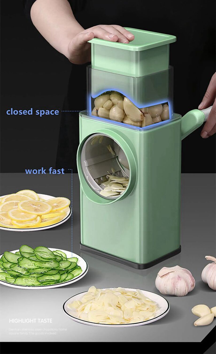 Buy Wholesale China Hand Crank Vegetable Chopper Multi-function ...