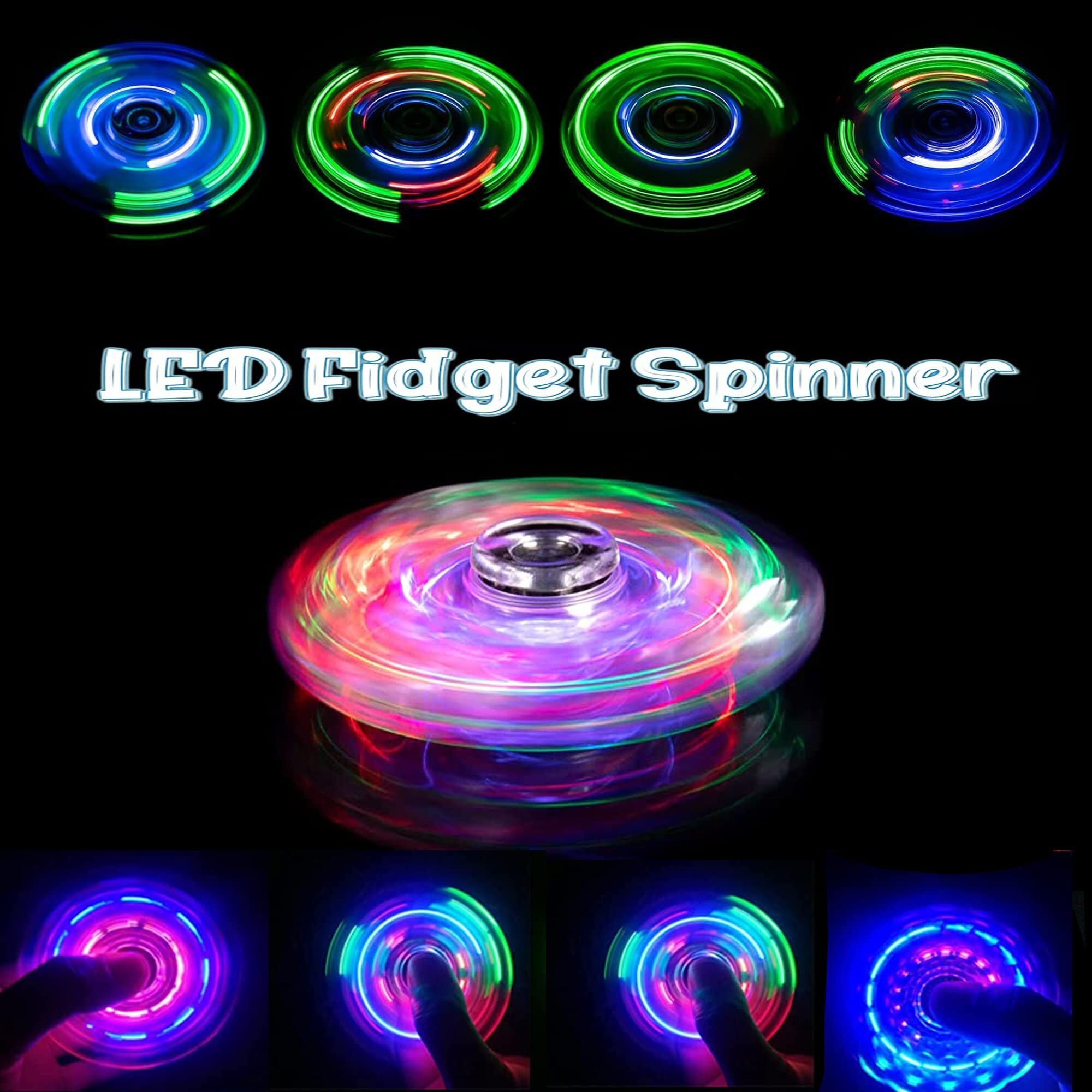Led Crystal Fidget Toy For Children And Adults, Led Crystal Fidget Set ...
