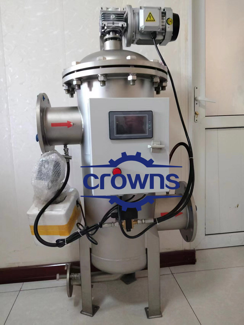1000t/h Industrial Water Filter Automatic Backwash Brush Type Self ...
