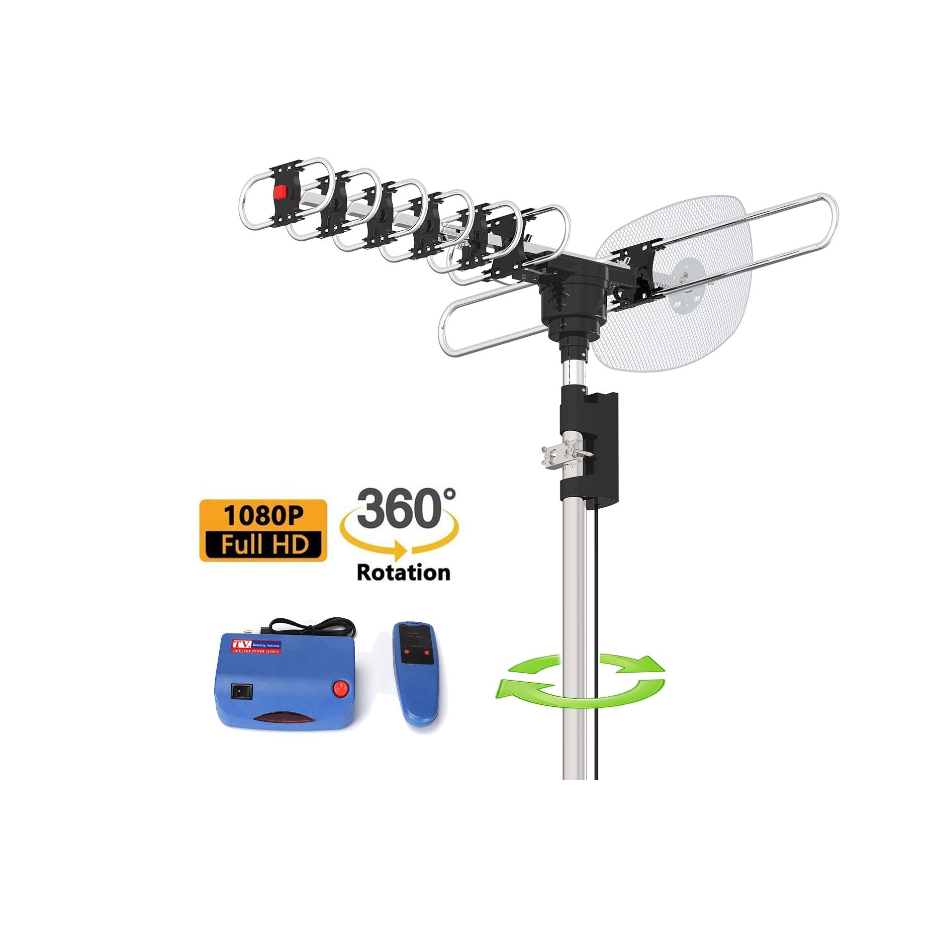 Buy Wholesale China 360 Degree Outdoor Hdtv Aerial High Gain Remote ...