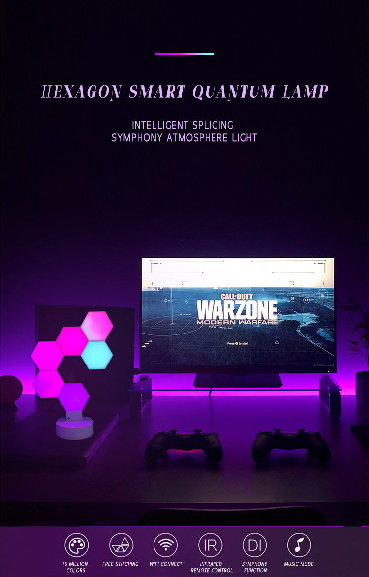 Smart Rgb Light For Gaming Pc Setup Usb-power Gaming Lights Sync Music ...