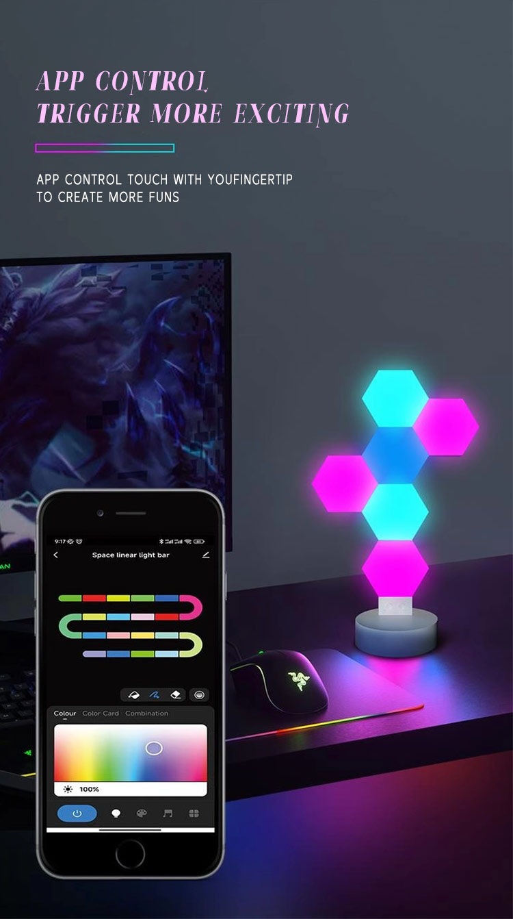 Smart Rgb Light For Gaming Pc Setup Usb-power Gaming Lights Sync Music ...