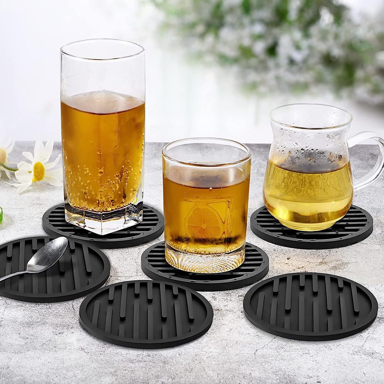 Buy China Wholesale Wholesale Silicone Coasters For Drinks, Tea Cup Mat ...