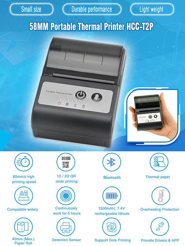 2 Inch Pocket Mini Sticker Printer Shelf Price Tag Address Shipping ...