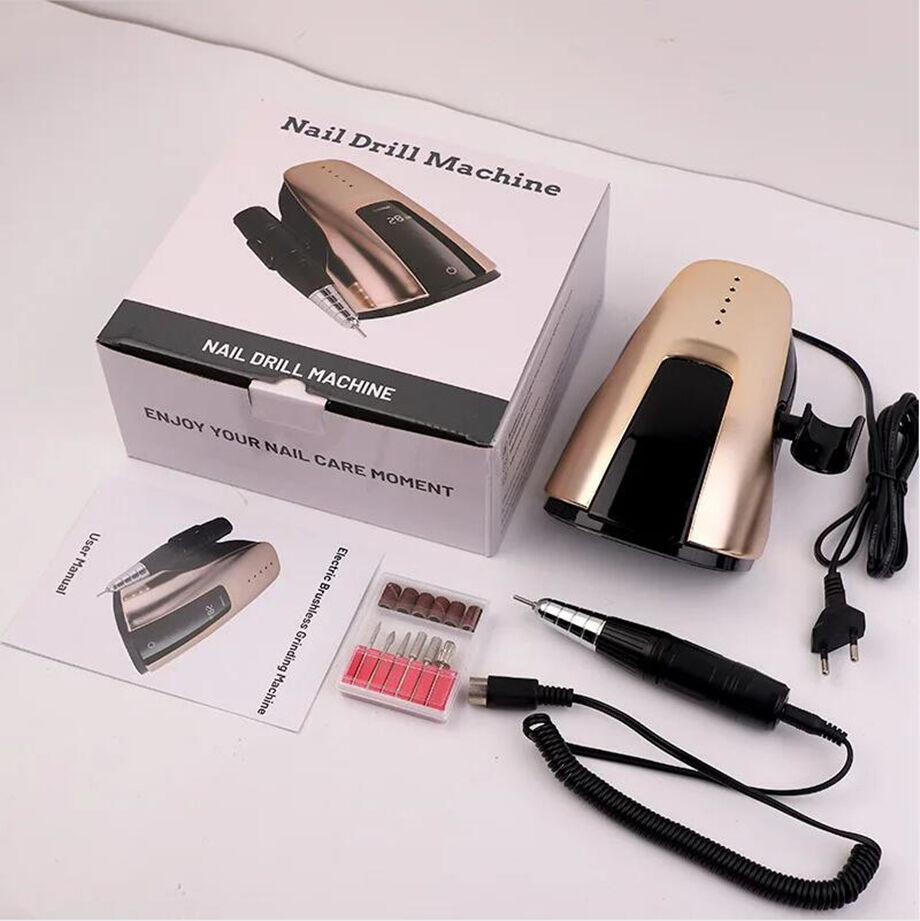 Electric Nail Drill Machine With 6 Bits ,35000rpm Professional Nail ...