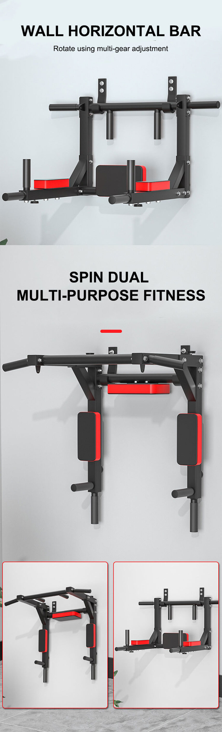 Bulk Buy China Wholesale Wall Mounted Hanging Chin Up Bar Standing Gym ...