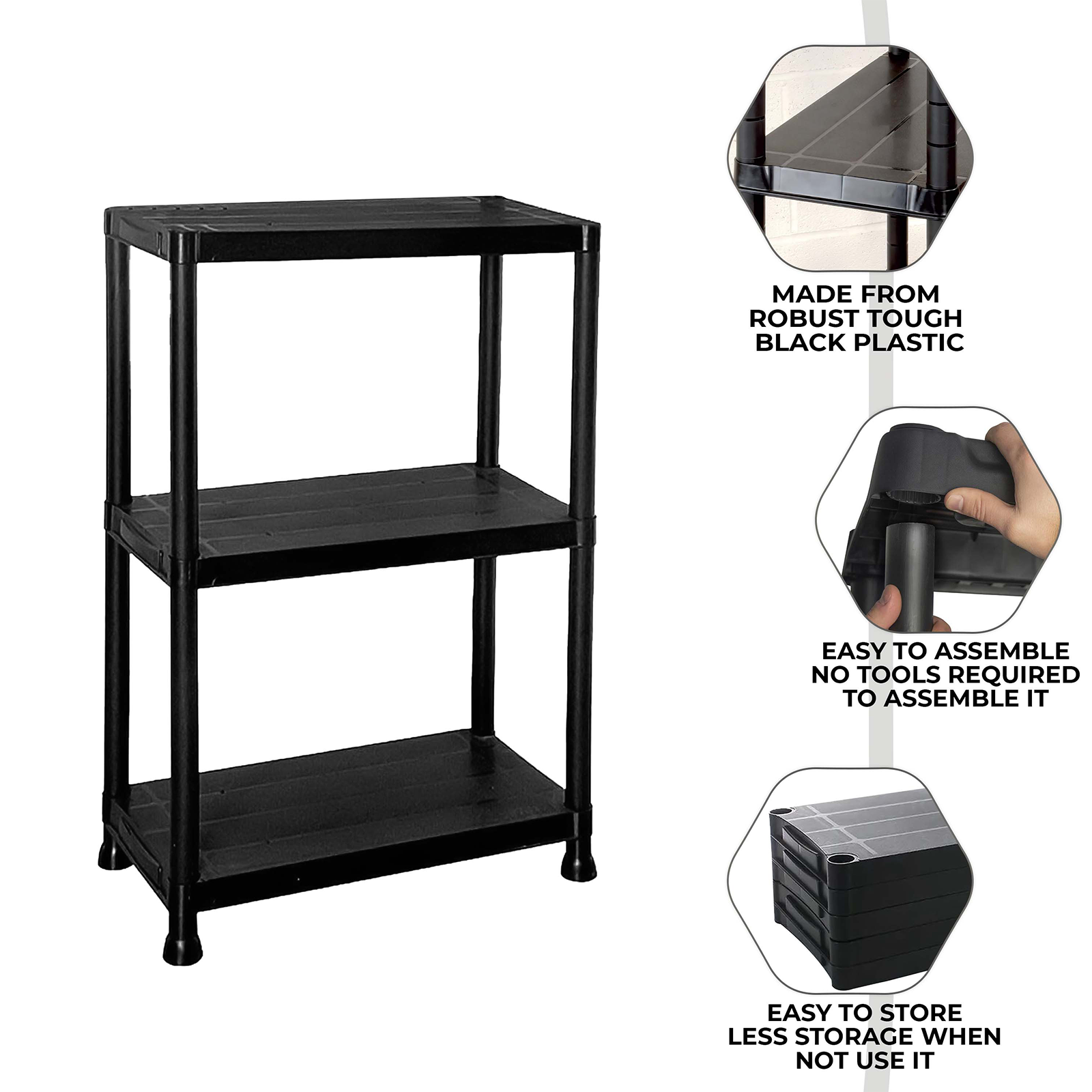 Plastic Heavy Duty Shelving Rack Storager Unit - Buy China Wholesale ...