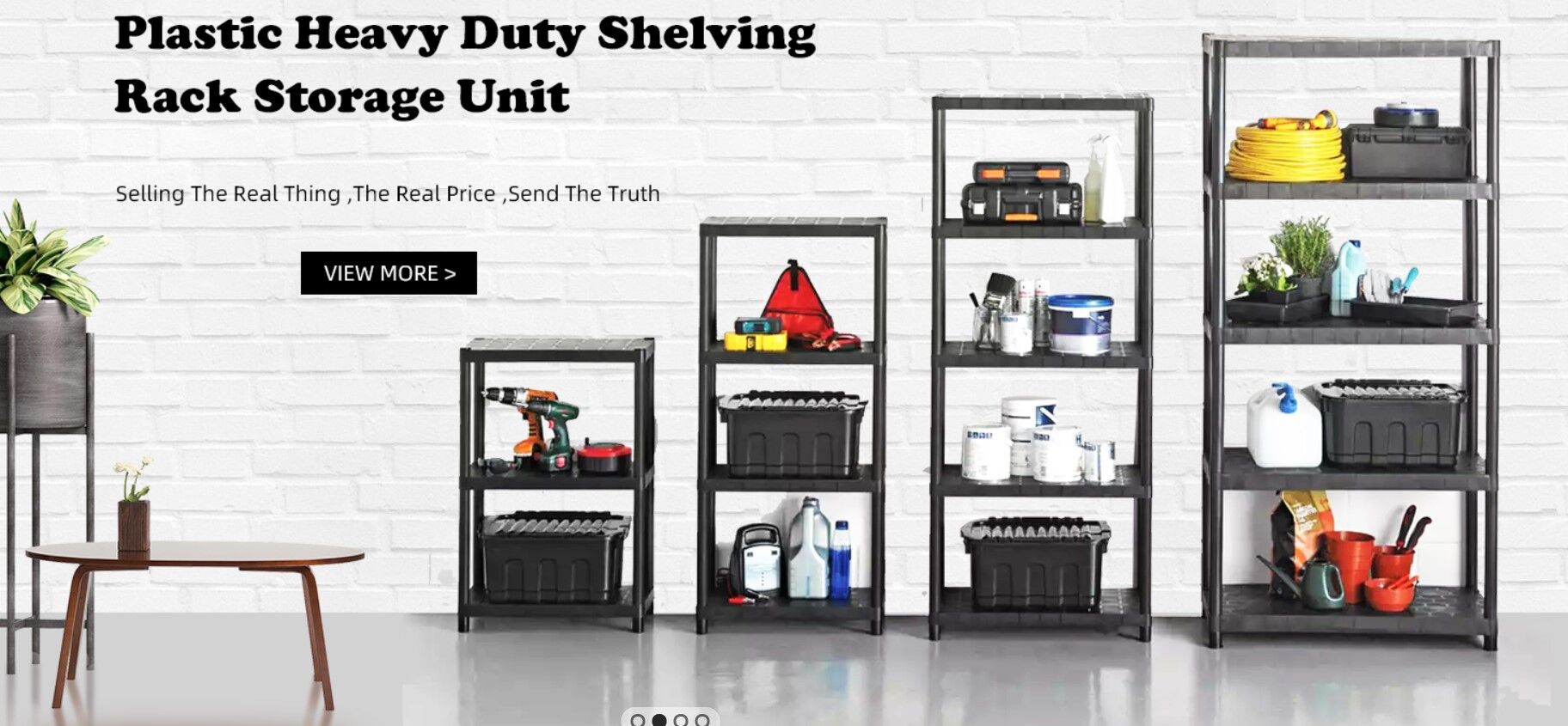 Plastic Heavy Duty Shelving Rack Storager Unit - Buy China Wholesale ...