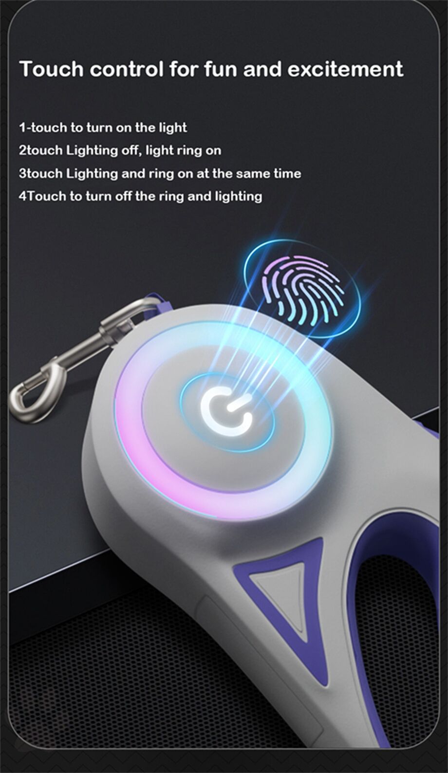 Buy Wholesale China Wholesale Dog Leash With Light Night Walking Leash ...