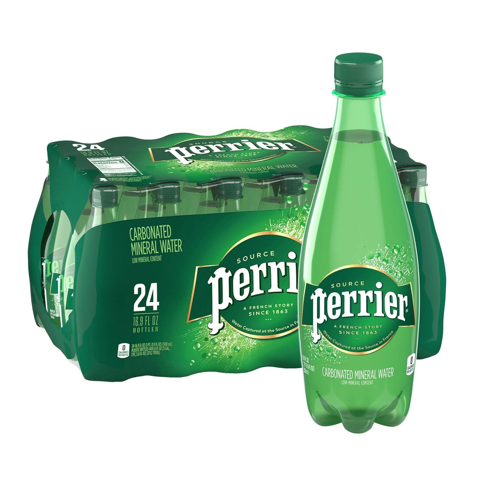 Buy Wholesale United States Perrier Lemon Sparkling Water Glass Bottle ...