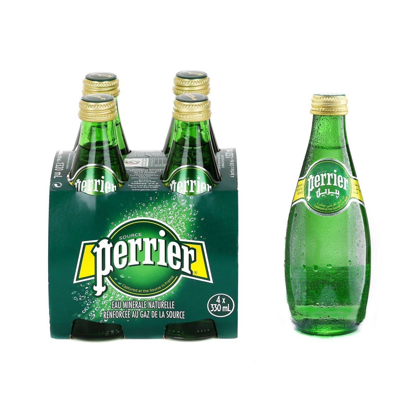 Buy Wholesale United States Perrier Lemon Sparkling Water Glass Bottle ...
