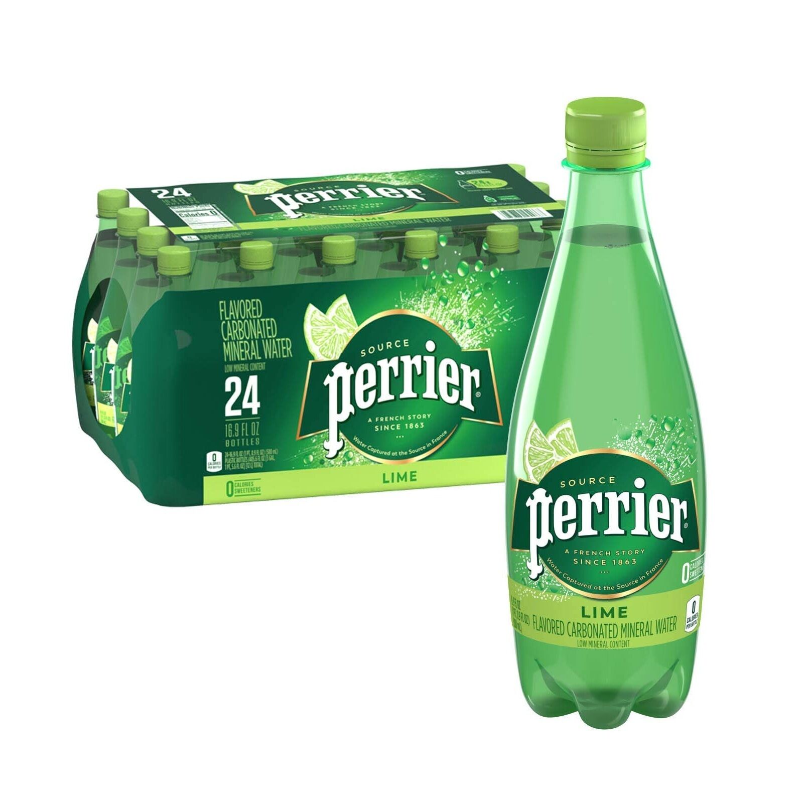 Buy Wholesale United States Perrier Lemon Sparkling Water Glass Bottle ...
