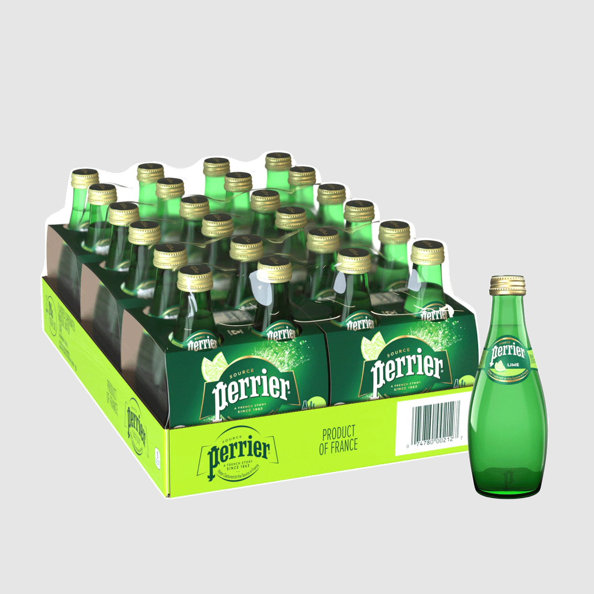 Buy Wholesale United States Perrier Lemon Sparkling Water Glass Bottle ...