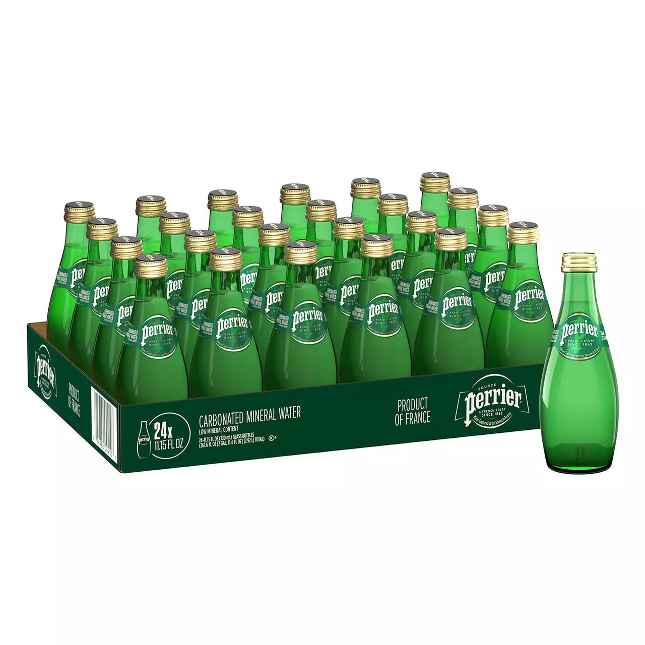 Buy Wholesale United States Perrier Lemon Sparkling Water Glass Bottle ...