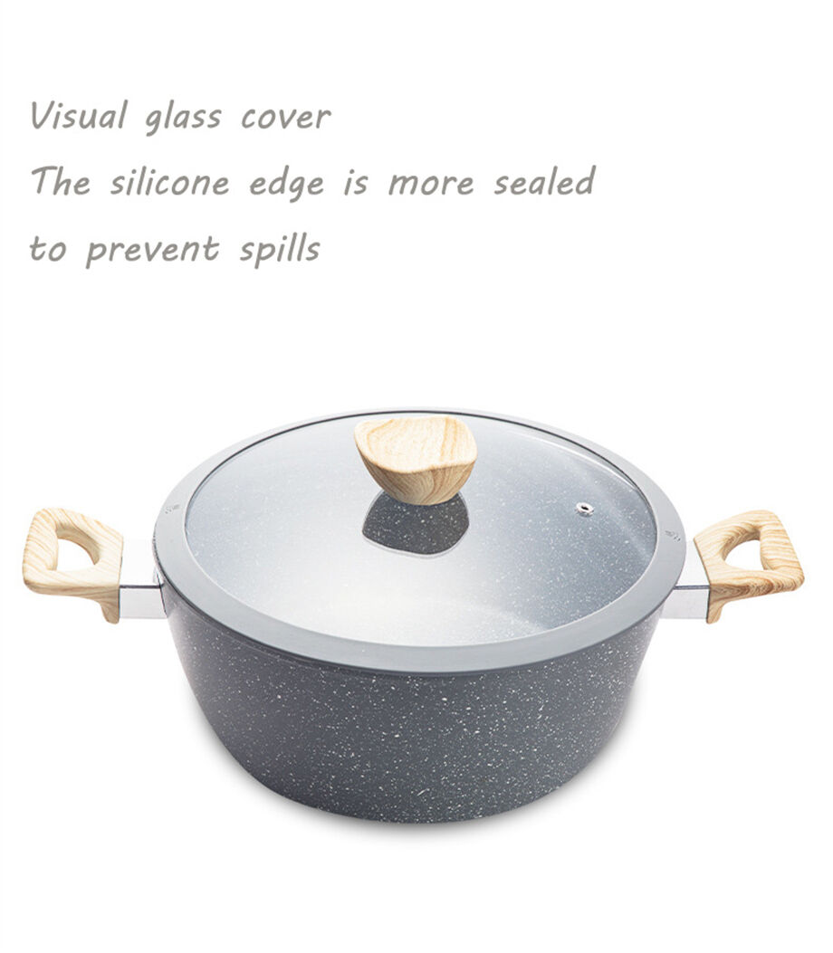 Hot Selling Marble Maifan Stone Nonstick Pan Business Gift Household ...