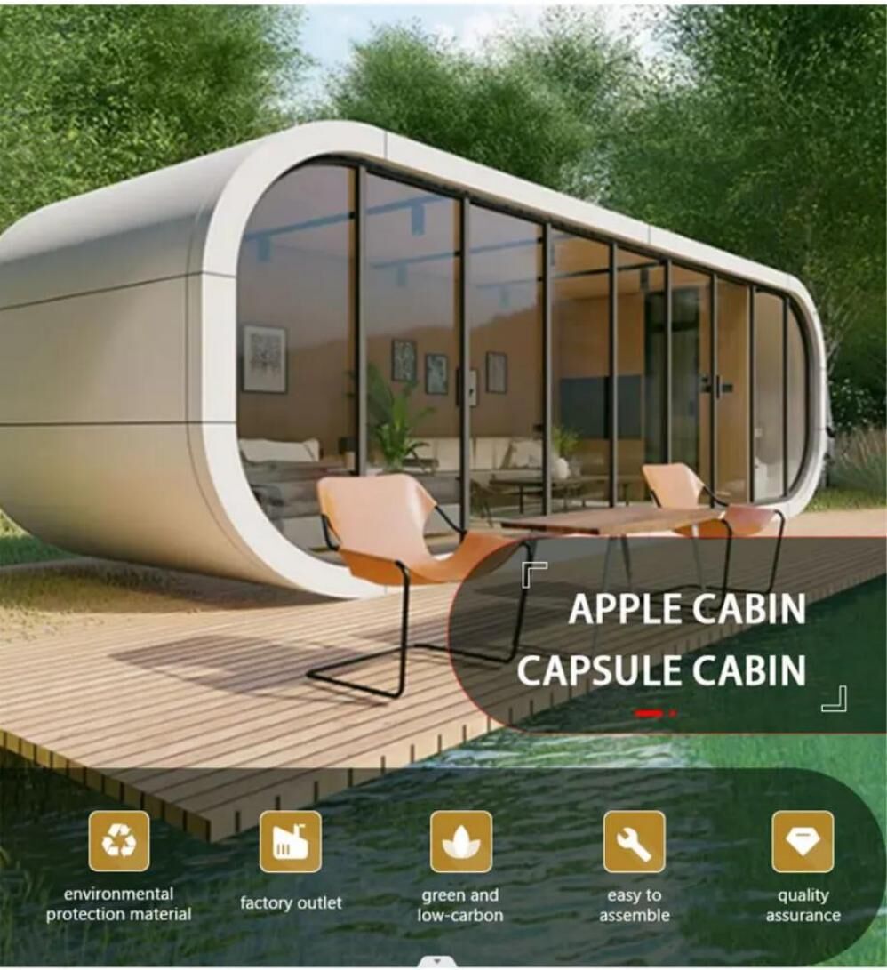 2024 New Apple Cabin 20ft/30ft/40ft Modern Prefab House Hotel Good ...