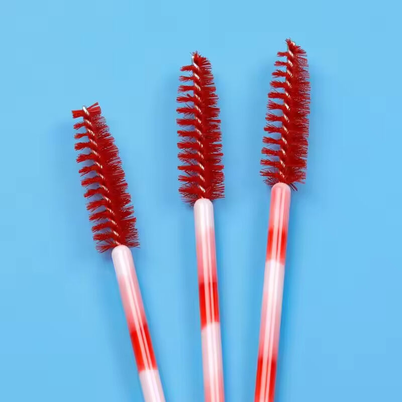 White Wands Retractable Pink Makeup Disposable Spoolie Colorful Mascara ...