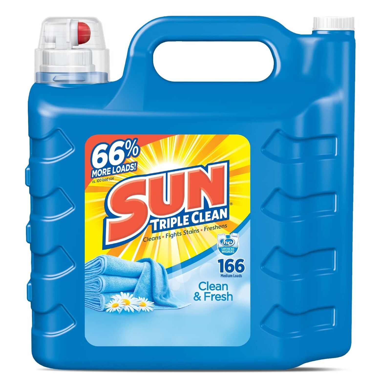Sun Liquid Laundry Detergent Plus Oxi Stain Removers And Whiteners ...