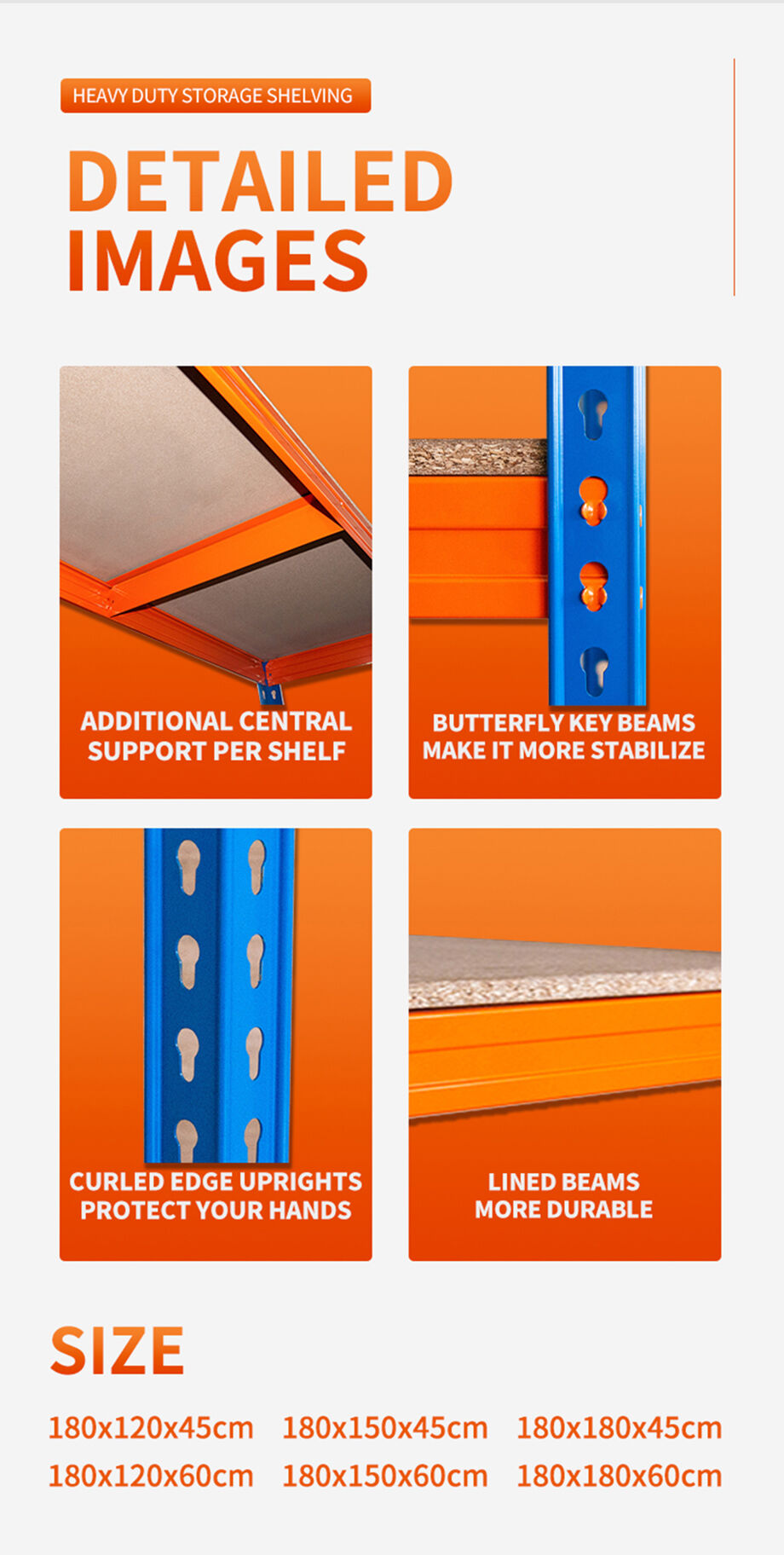 High Quality Industrial Heavy Duty Shelving Rack Warehouse Metal ...