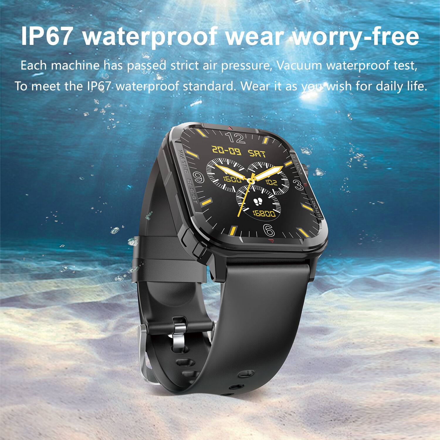 Factory Price Hd Full Screen Display Smart Watch Heart Rate Blood Oxyen ...