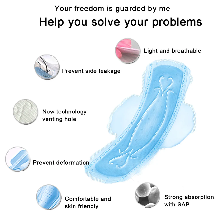 Women Care Product Oem Wisper Dry Ultra Menstrual Sanitary Pads Ladies ...