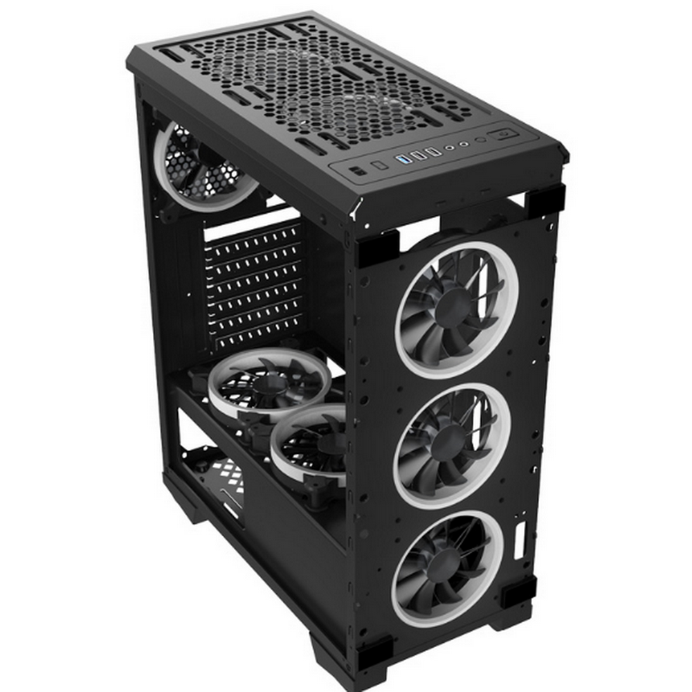 Wholesale Luminous Chassis Gaming Computer Case Tempered Glass Side ...