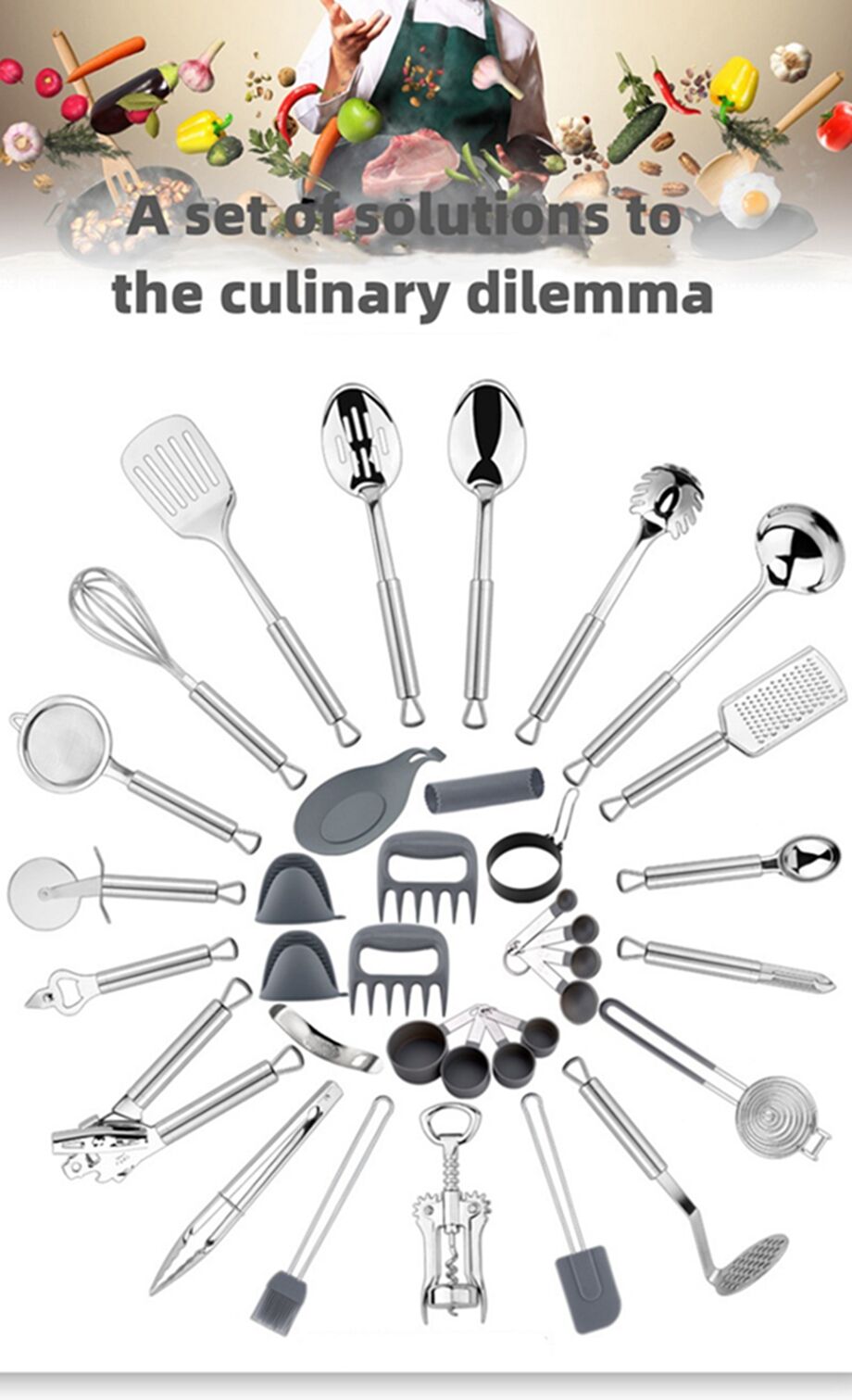 Buy China Wholesale Stainless Steel Kitchenware Set Household Soup ...