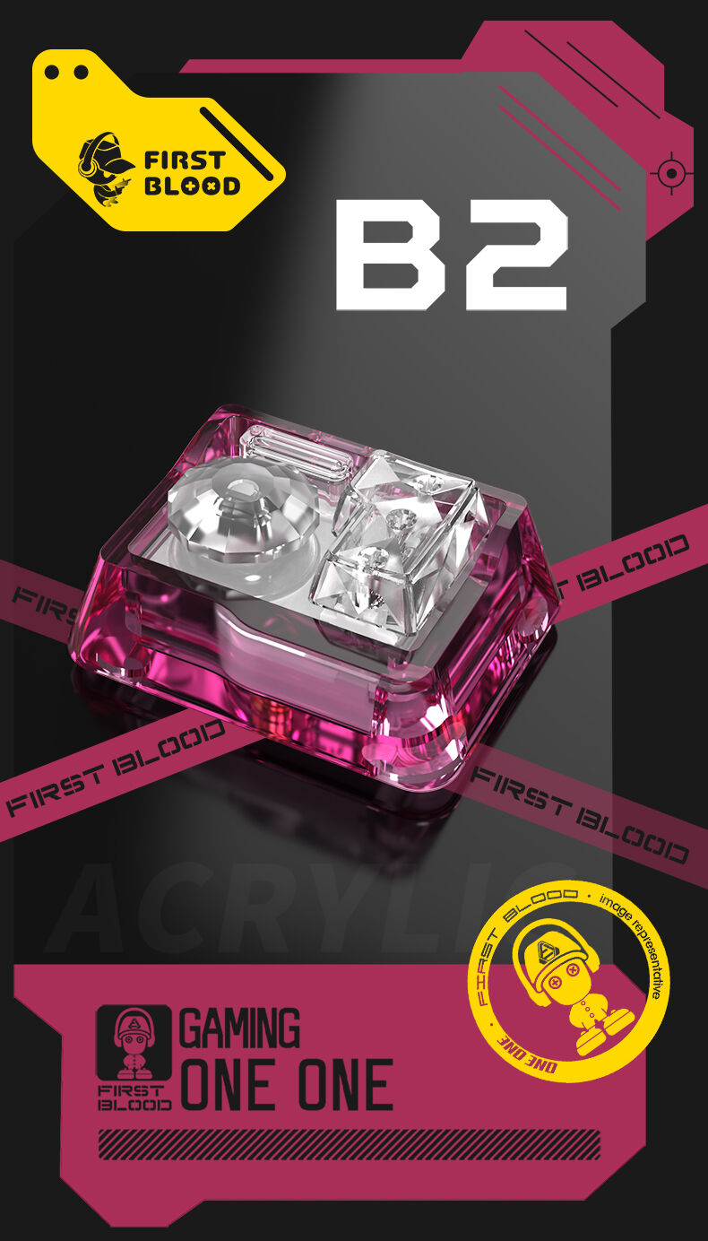 Buy Wholesale China Oem Firstblood B2 Crystal Transparent Acrylic Mini Keyboard Customize ...