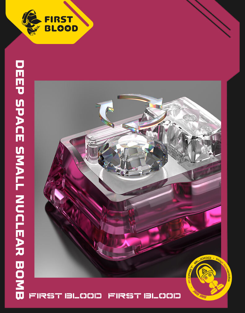 Buy Wholesale China Oem Firstblood B2 Crystal Transparent Acrylic Mini Keyboard Customize ...