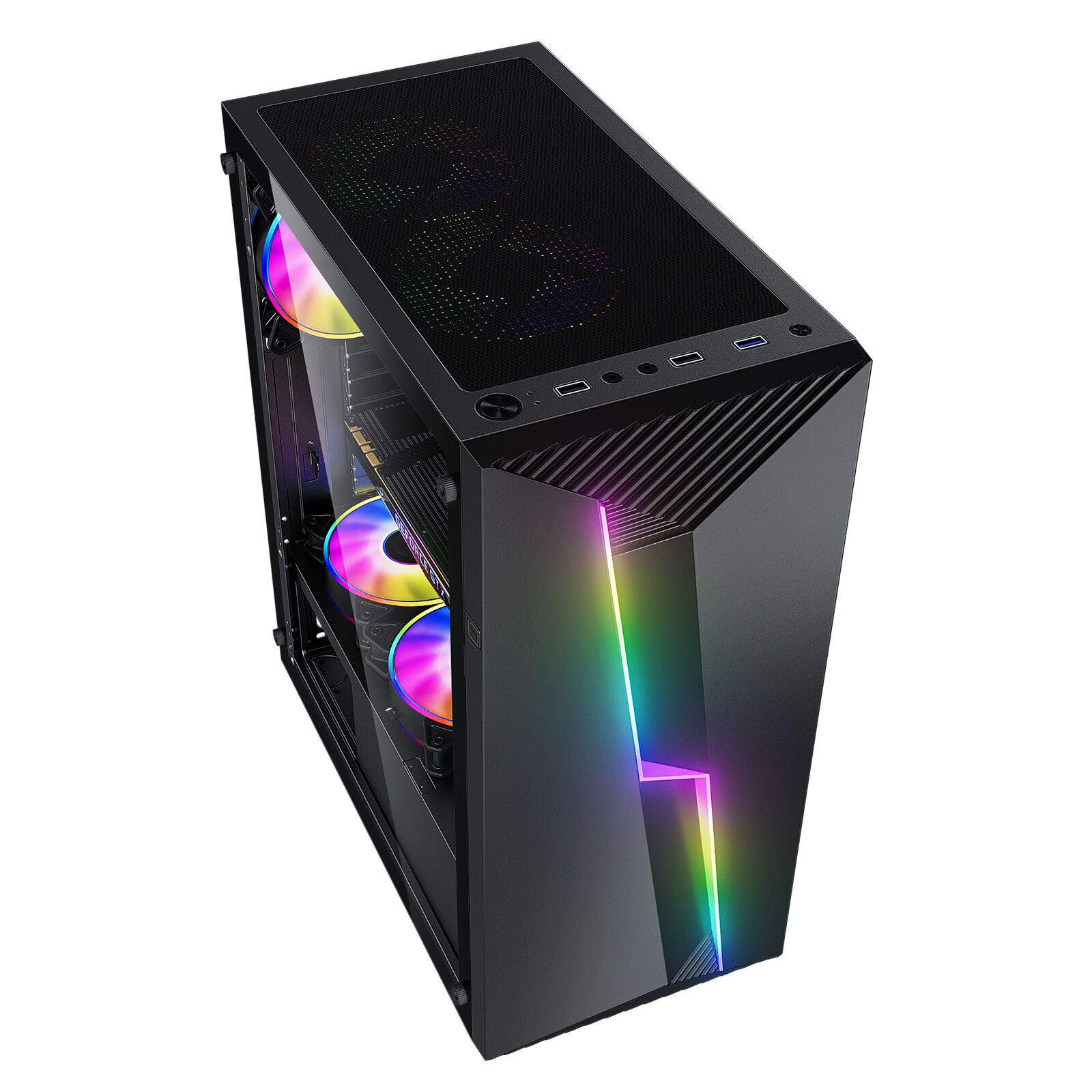 Bulk Buy China Wholesale Gaming Atx Mid Tower Computer Pc Case With ...