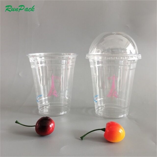 Custom Logo Printed 12oz 16oz 20oz 24oz Disposable Plastic Cups Clear ...
