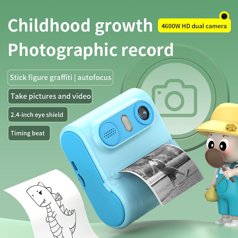 Children Instant Print Camera For Kids 1080p Hd Mini Camera With ...